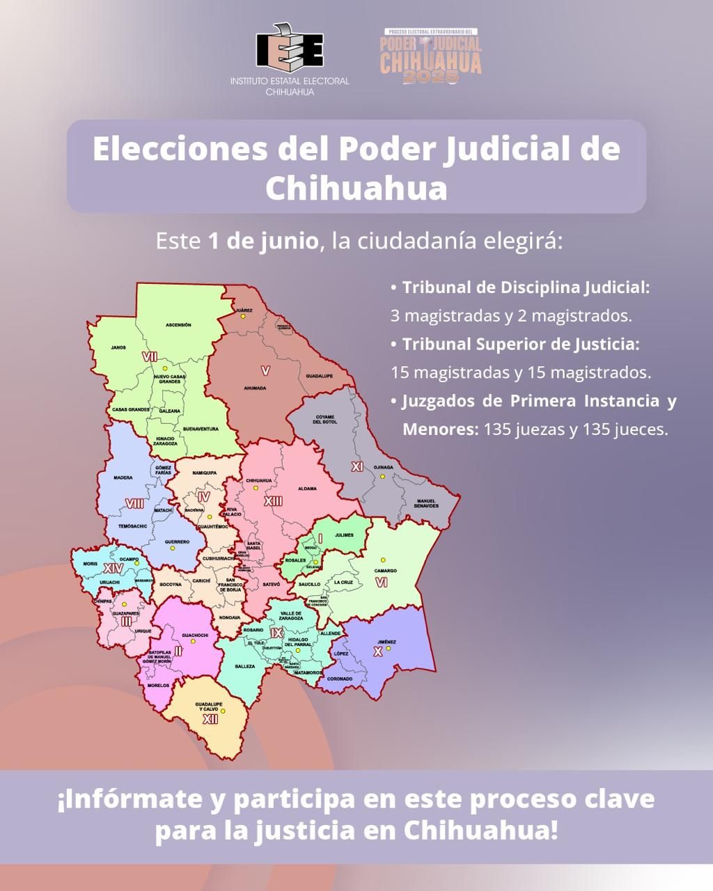 Mapas de los Distritos Judiciales en Chihuahua